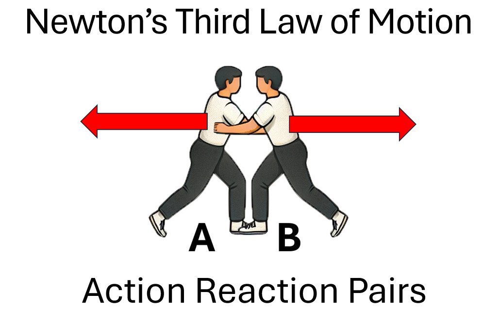 Newton's Third Law of Motion: Action-Reaction Forces - StickMan Physics